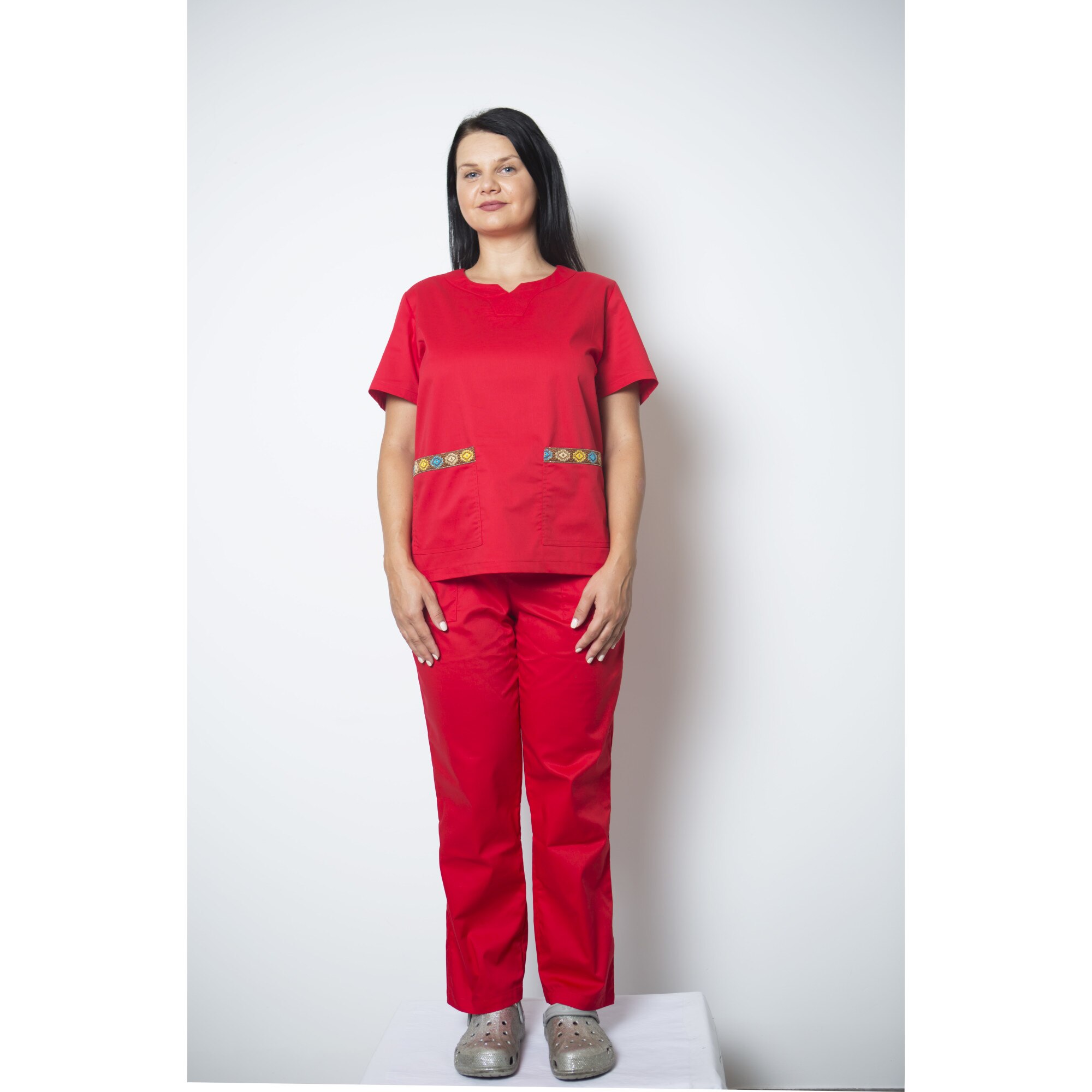 Combinezon medical dama, rosu, M INTL - eMAG.ro
