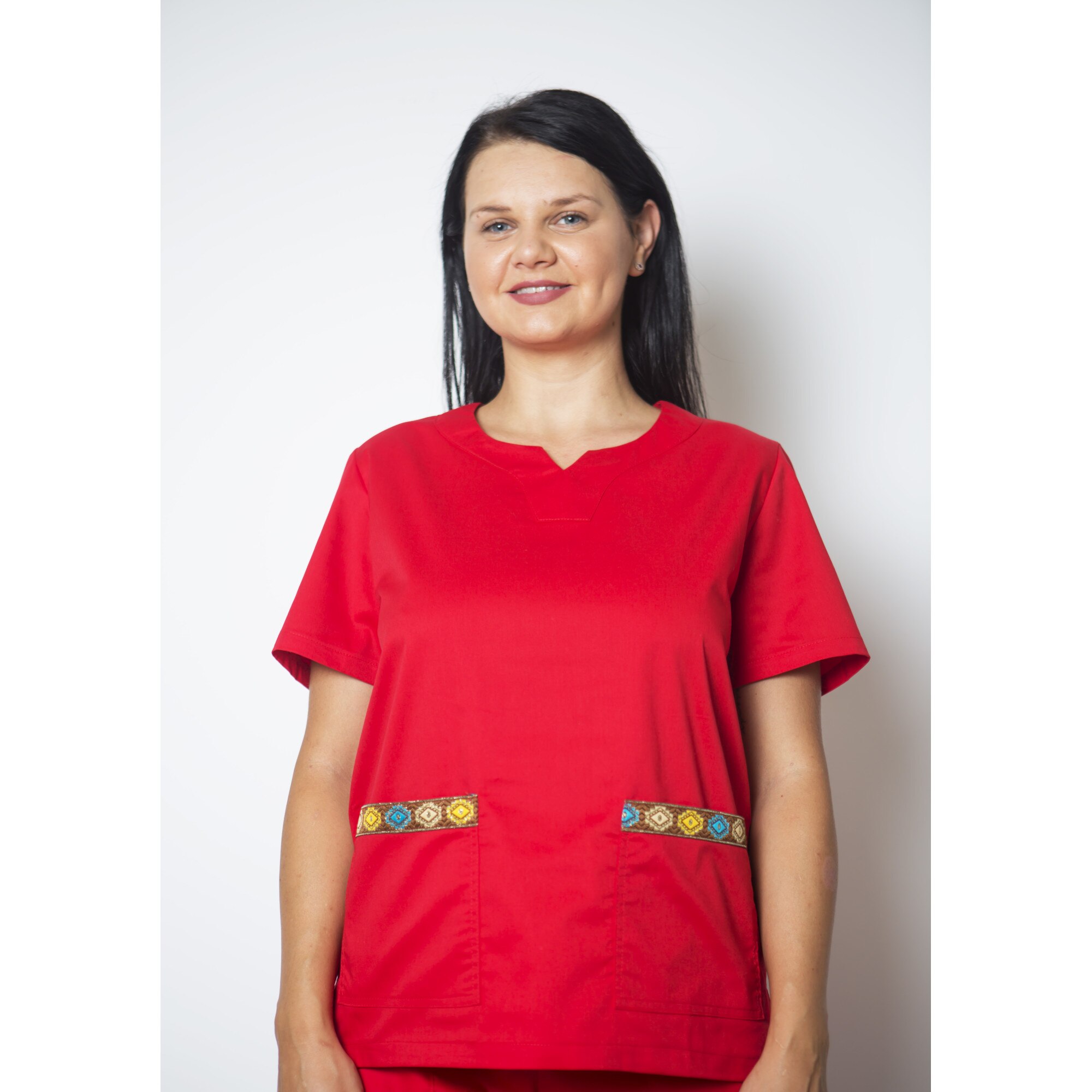 Combinezon medical dama, rosu, M INTL - eMAG.ro