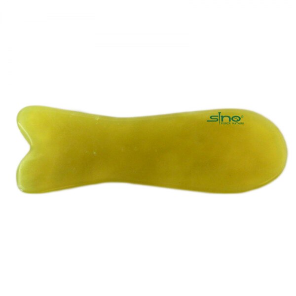 Piatra Gua Sha, jad, forma peste, 11 x 3 cm, terapie scrapping - eMAG.ro