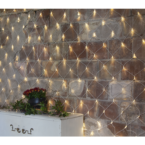 Plasa LED Star Trading, 300 x 300 cm, 192 LED-uri, Alb cald - eMAG.ro