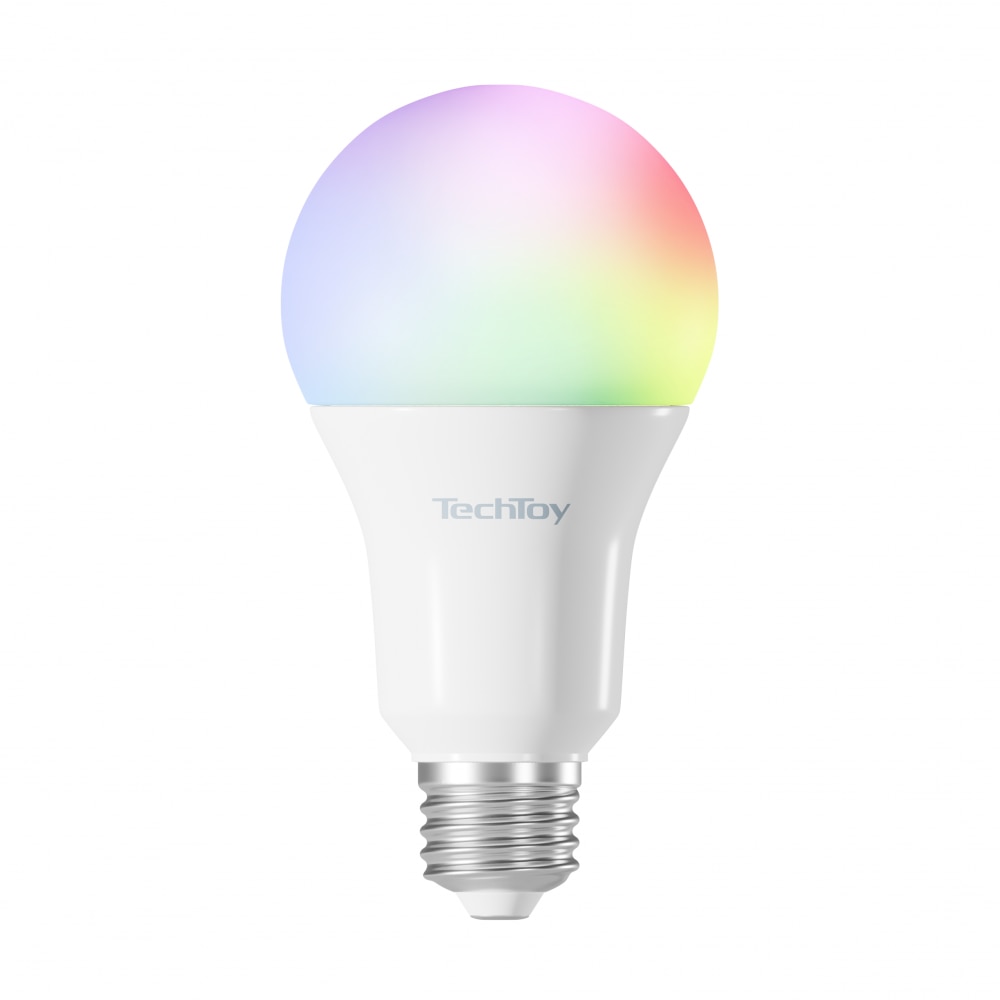 TechToy Smart Bulb RGB 11W E27, Wfi, F energiaosztály - eMAG.hu