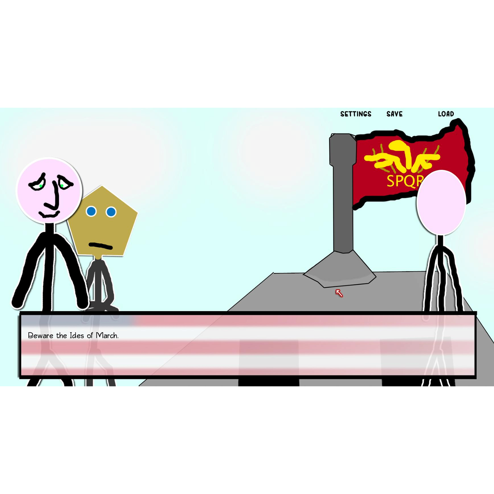 Joc Paper Shakespeare: Stick Julius Caesar (with a dagger) cod de ...