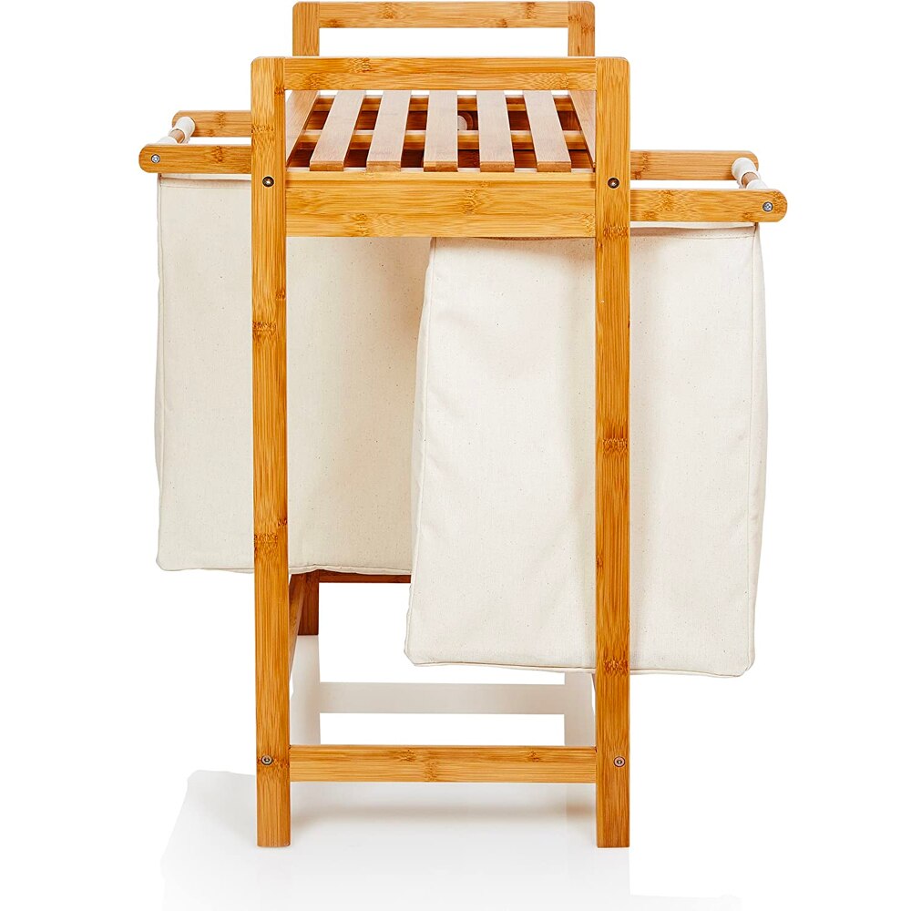 Cos de rufe, Quasar & Co.®, 2 compartimente si raft superior, bambus ...