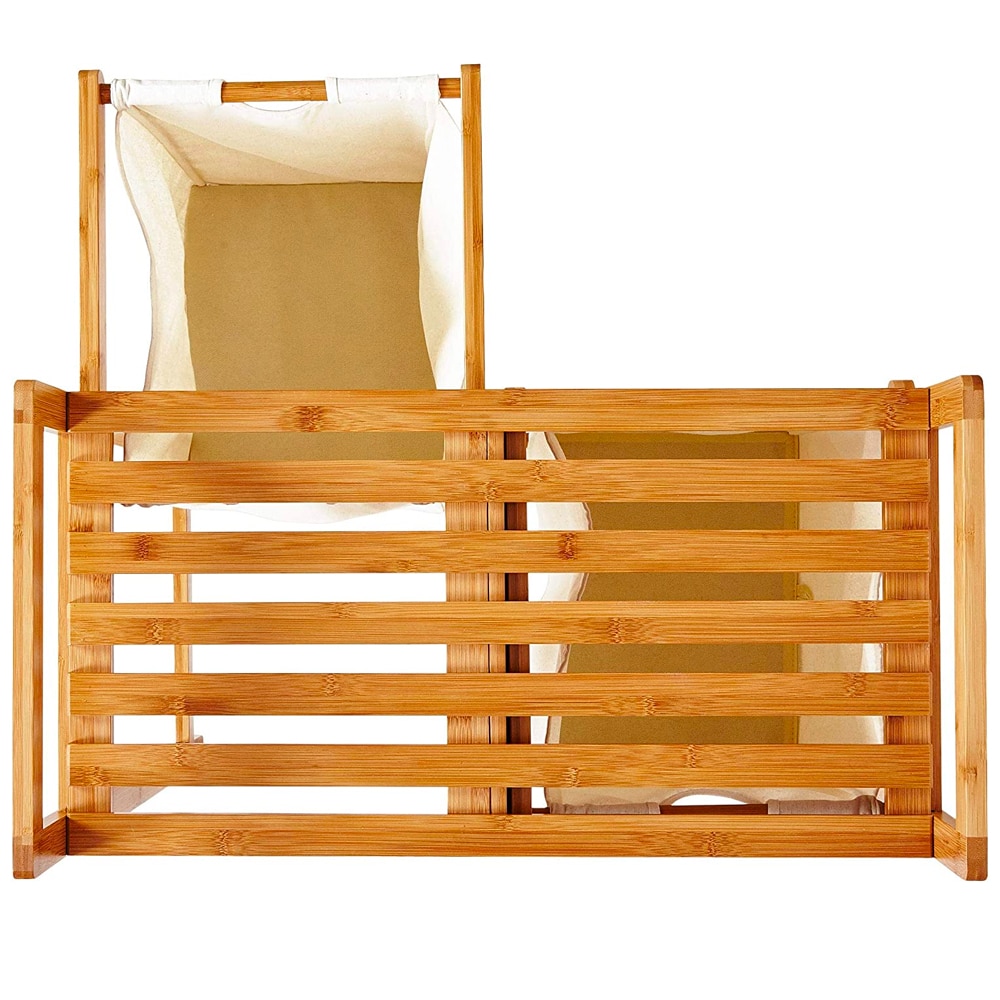 Cos de rufe, Quasar & Co.®, 2 compartimente si raft superior, bambus ...