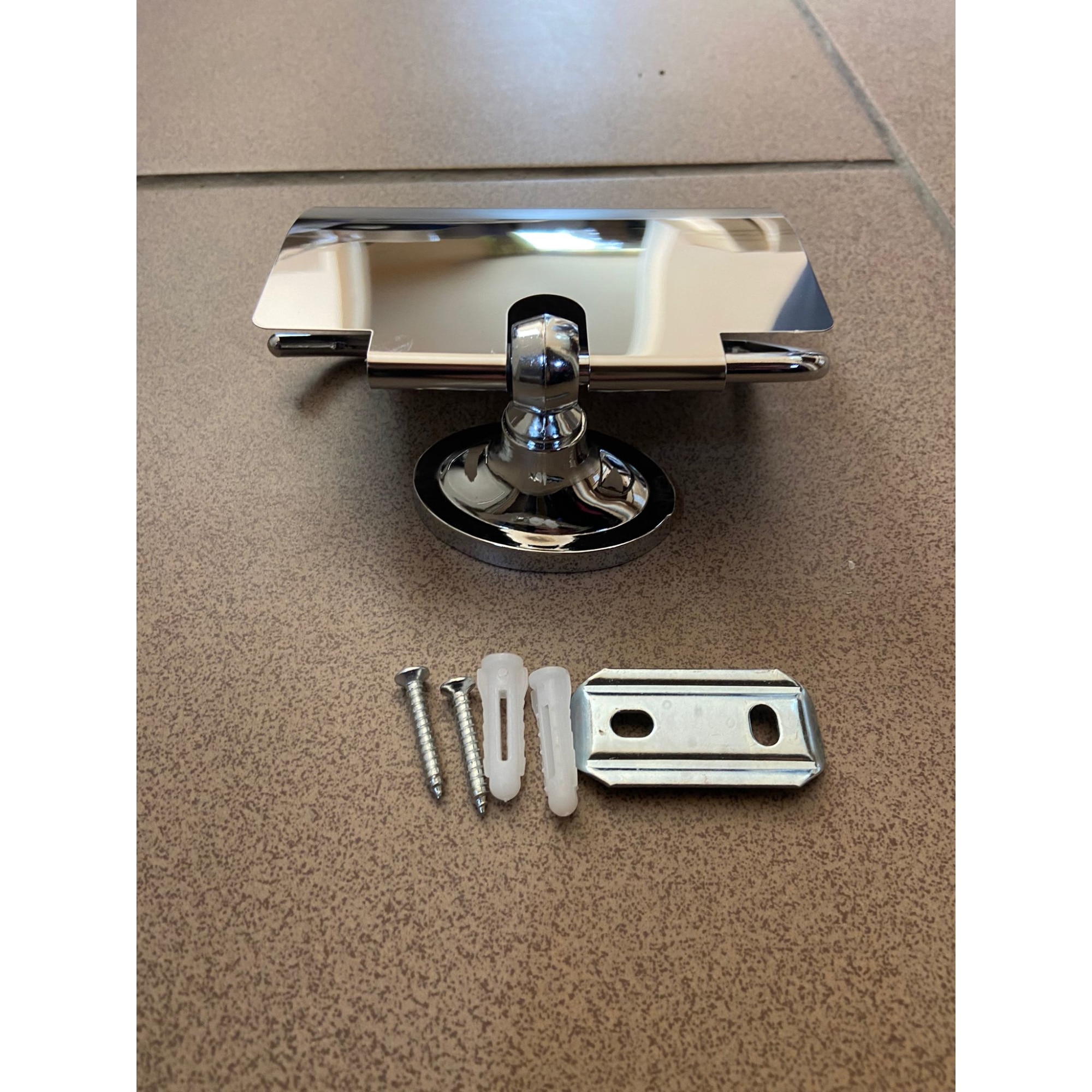 Поставка за тоалетна хартия, с капак, Хром - eMAG.bg