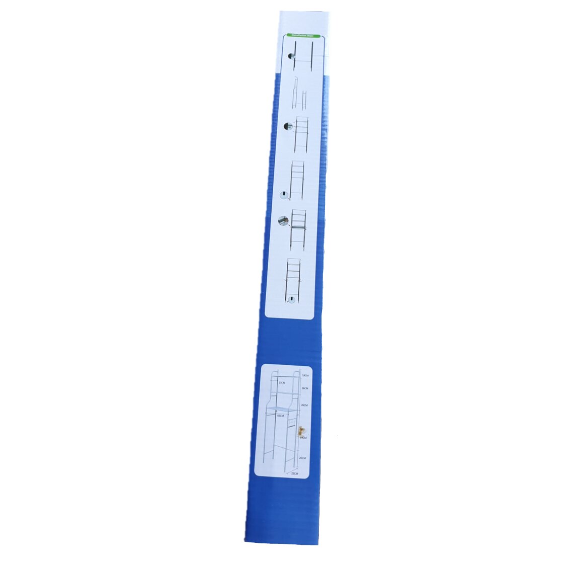 Raft Depozitare inox peste masina de spalat rufe, 3 polite, 160x65x26 ...