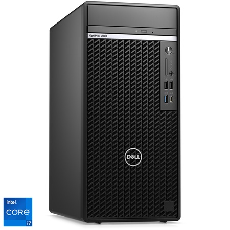 Настолен компютър Dell Optiplex 7000 MT, Intel® Core™ i7-12700 2.1GHz ...