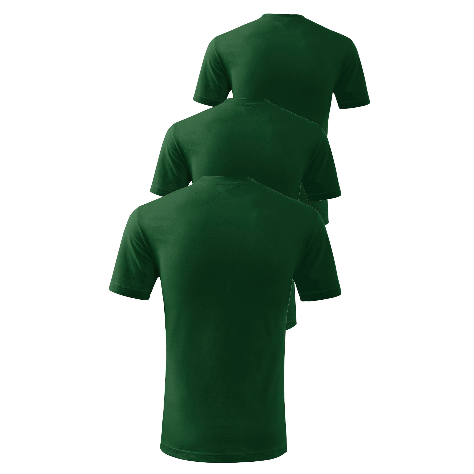 Set 3 tricouri de copii, Malfini, Kid Sensation, Verde sticla, 158 CM ...