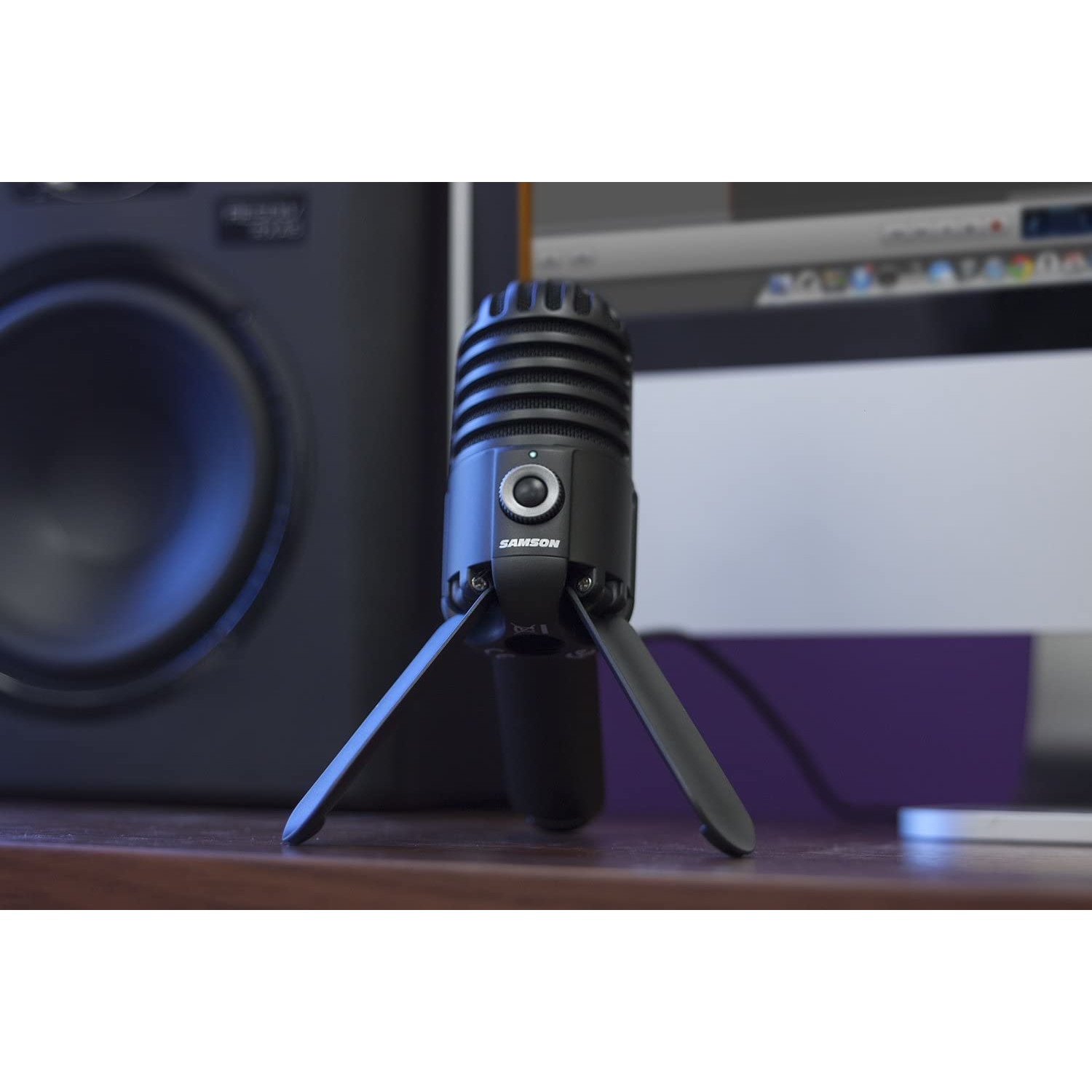 Microfon studio cu condensator Samson Meteor, USB, Titanium Black - eMAG.ro