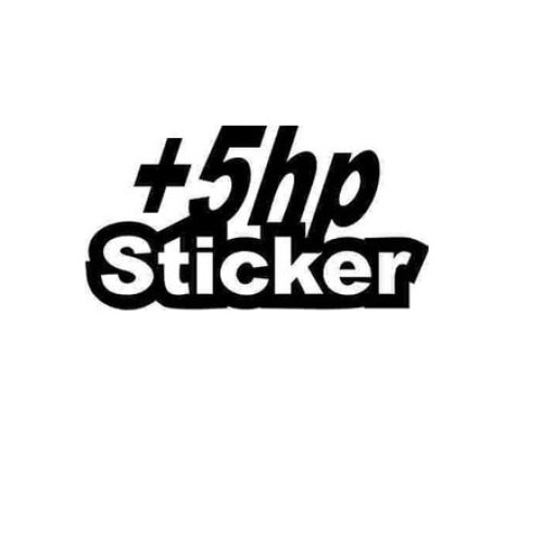 Sticker Plus 5HP, negru, 15cm - eMAG.ro