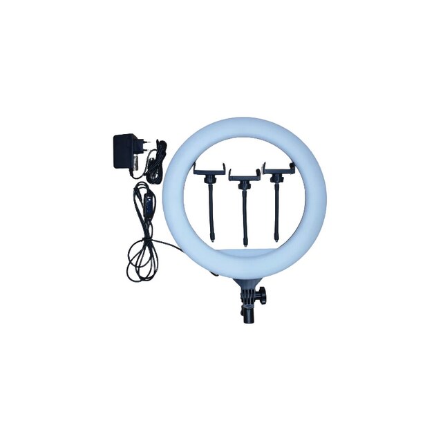 Set Ring Light 30 cm/12" cu 3 Tipuri De Lumina, Trepied Mic ...