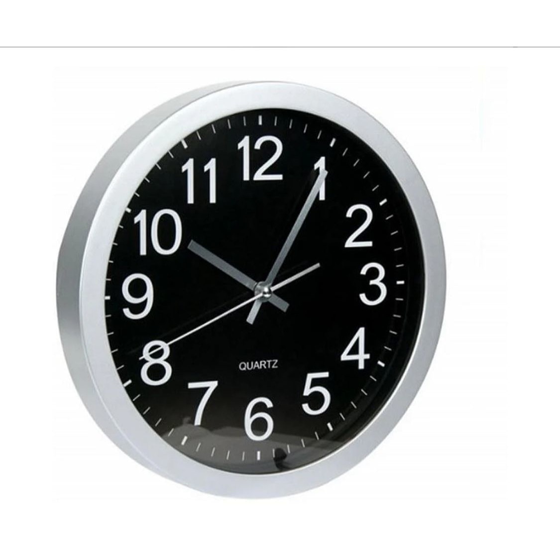 Ceas decorativ de perete Black cu numere mari, 30 cm - eMAG.ro