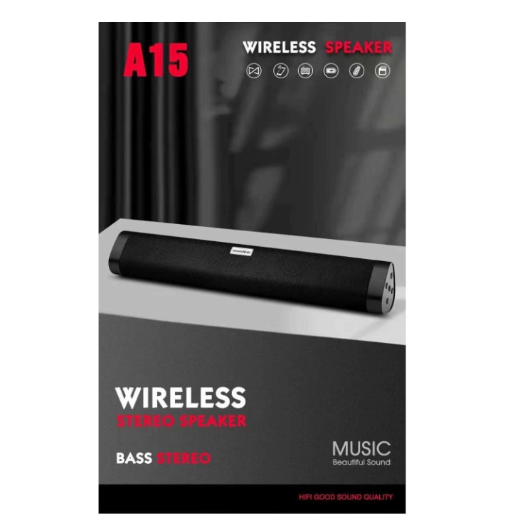 Boxa Portabila Wireless Soundbar, A15 USB, AUX, TF Card, Bluetooth ...