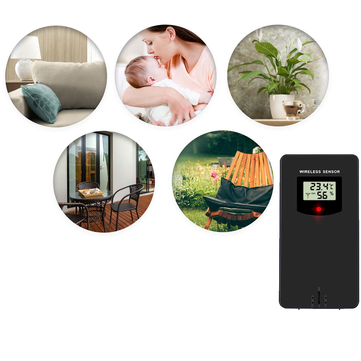 Statie meteo cu afisaj BD-902 negru - eMAG.ro