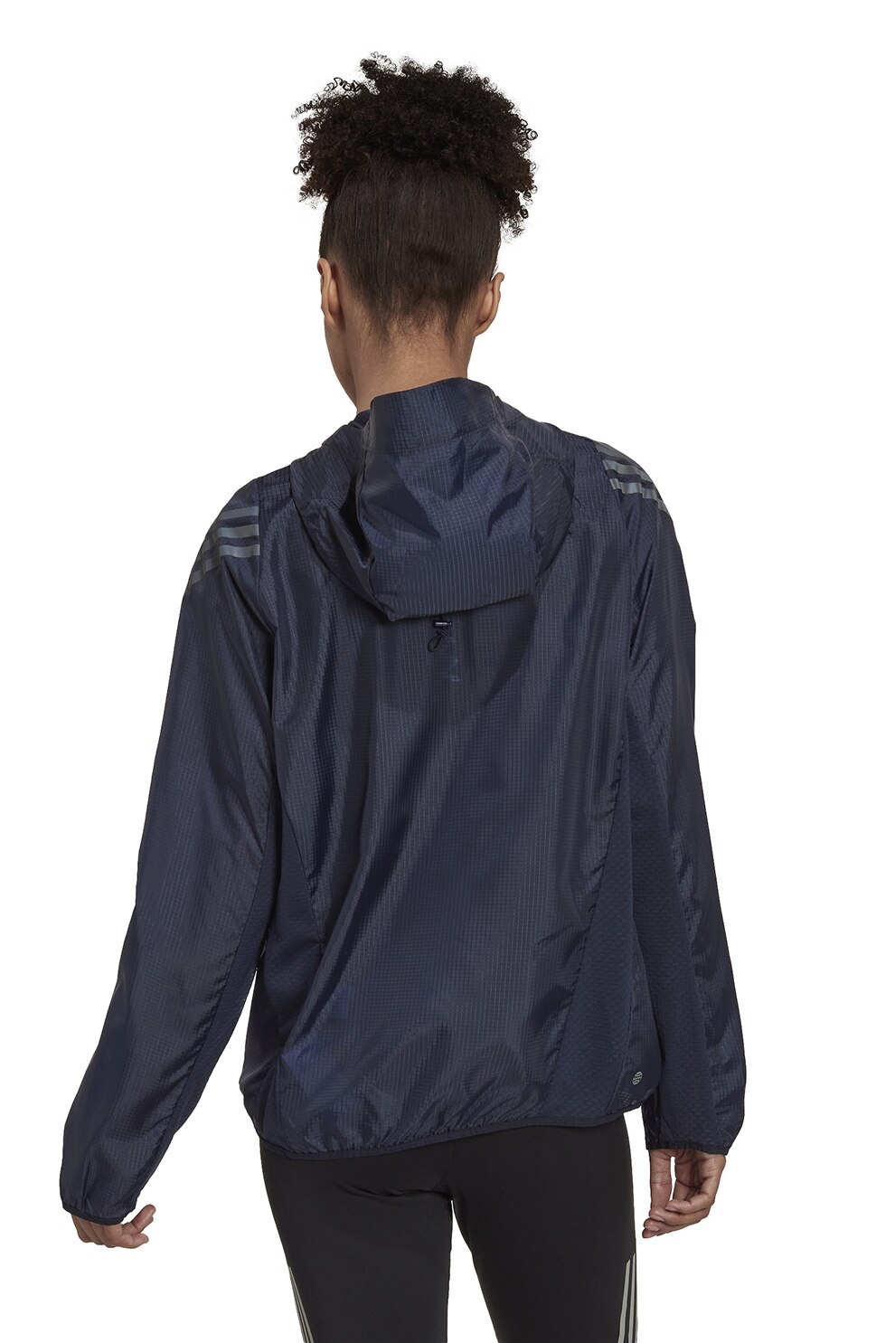 adidas Performance, Jacheta regular fit cu 3 dungi, pentru alergare Run ...