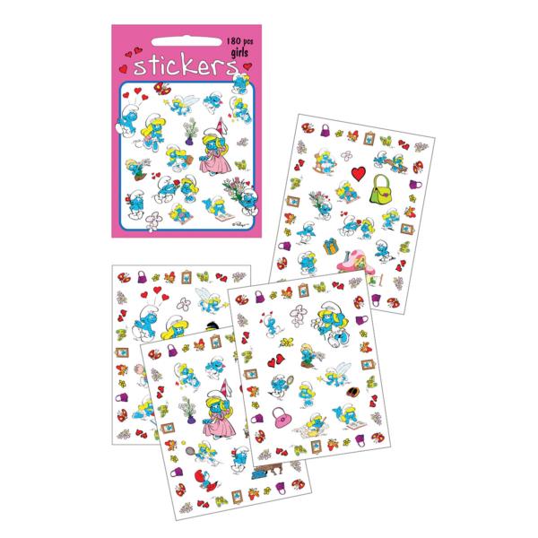 Комплект стикери, Барбо, Смърфове, 27x19 см, многоцветни - eMAG.bg