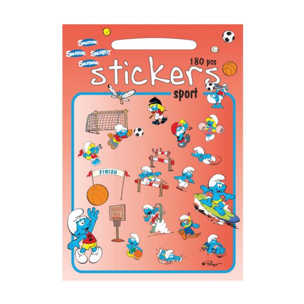 Комплект стикери, Барбо, Смърфове, 27x19 см, многоцветни - eMAG.bg