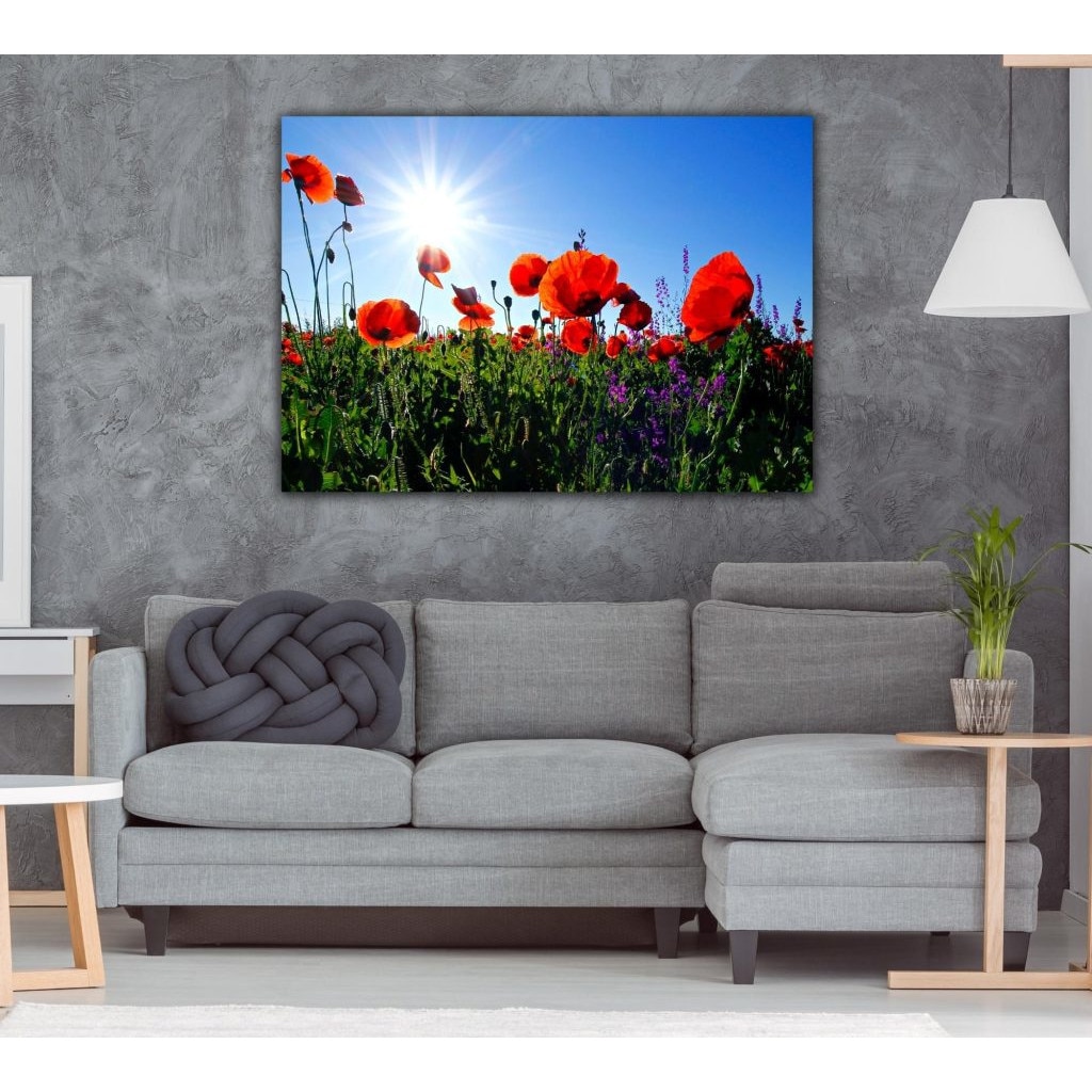 Tablou Canvas Premium, O zi Insorita, Peisaj, Rama Lemn Masiv, 80 x 120 ...