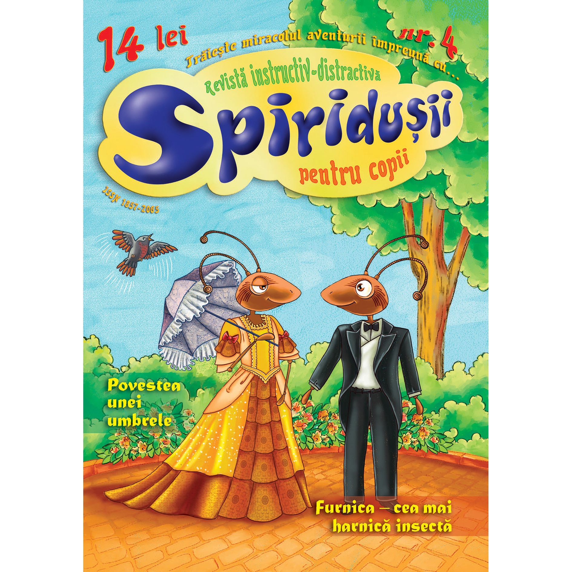 Revista Spiridusii pentru copii 4-9 ani, nr.23, tema Umbrela, Furnicile ...