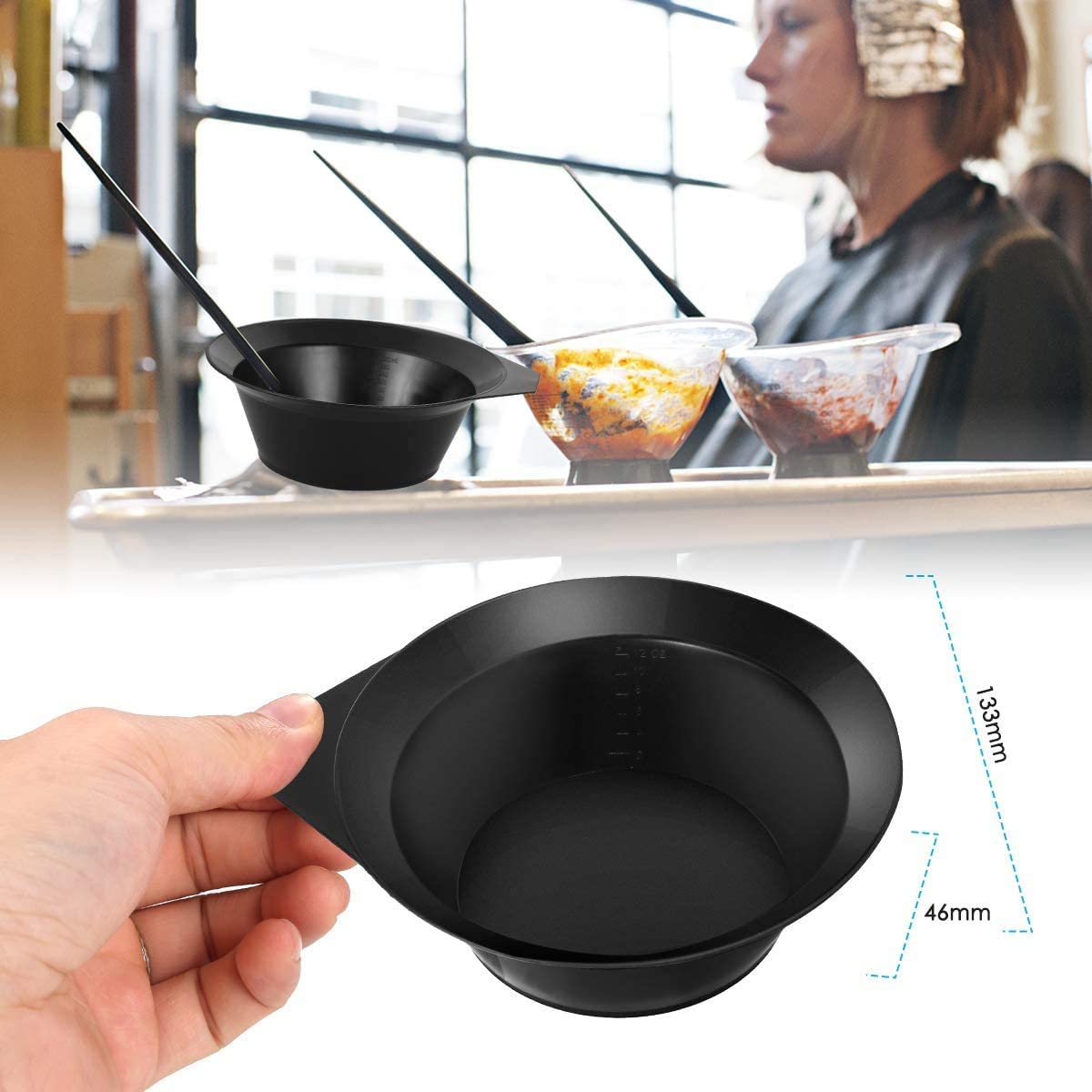 Set pentru vopsit parul Ardette, SCV13, 5 piese, cu pelerina, paleta ...