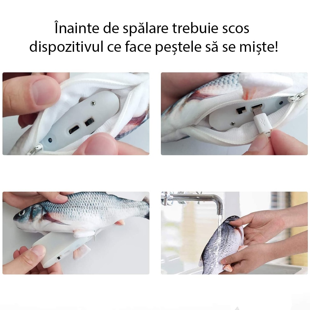 Peste Electric pentru Pisici Zenino - Plus Moale, USB si Pliculet Iarba ...