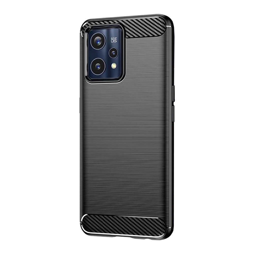 Set Husa PhoneGuard Carbon si Protectie Ecran Flexibila, pentru Realme ...
