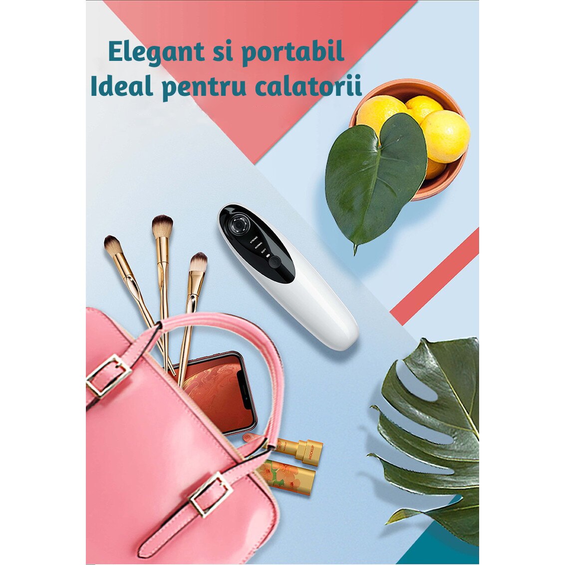 Aparat electric ZEQAS, portabil, multifunctional de curatare ten, scos ...