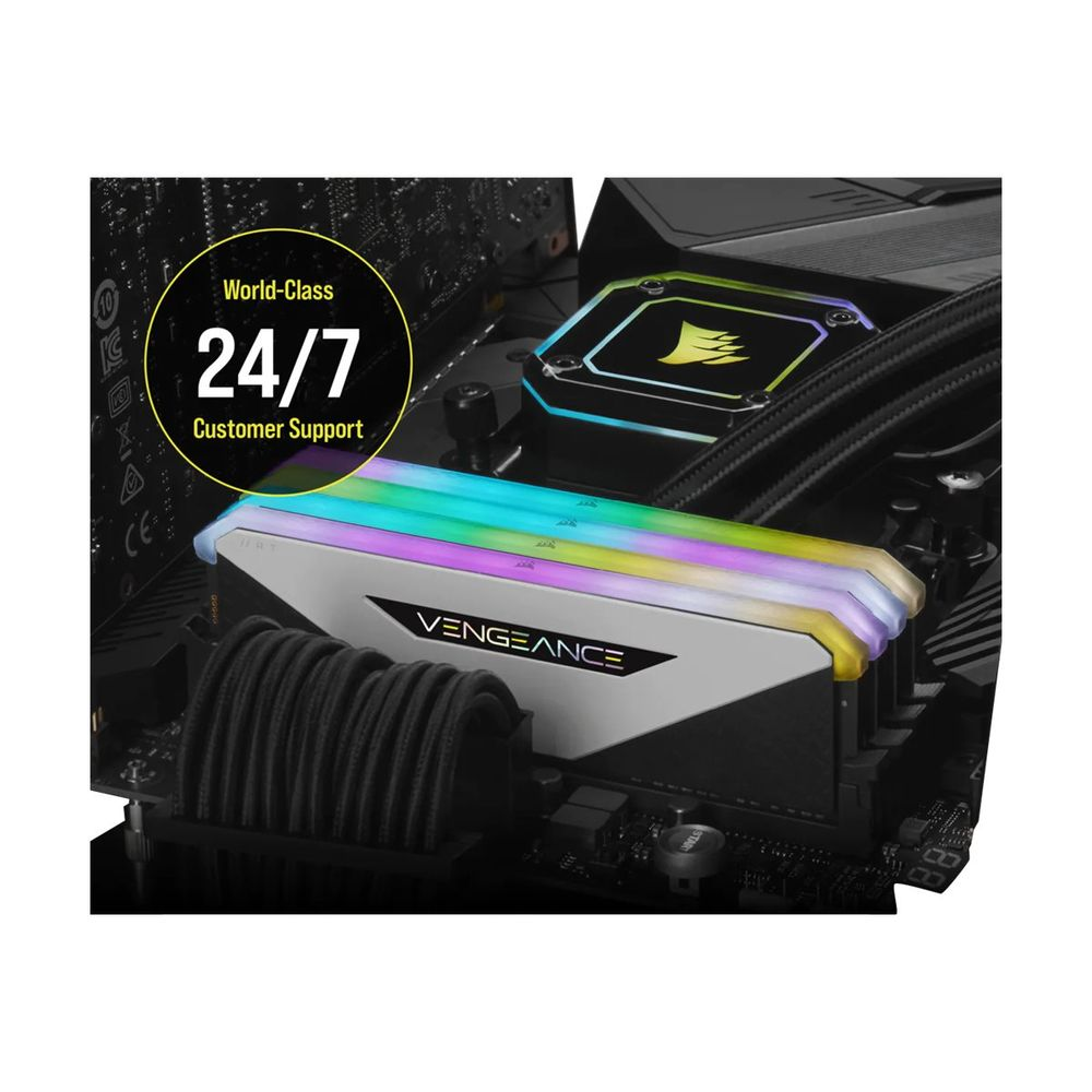 Corsair VENGEANCE RGB RT 32GB (4x8GB) DDR4 3200MHz (CMN32GX4M4Z3200C16W ...