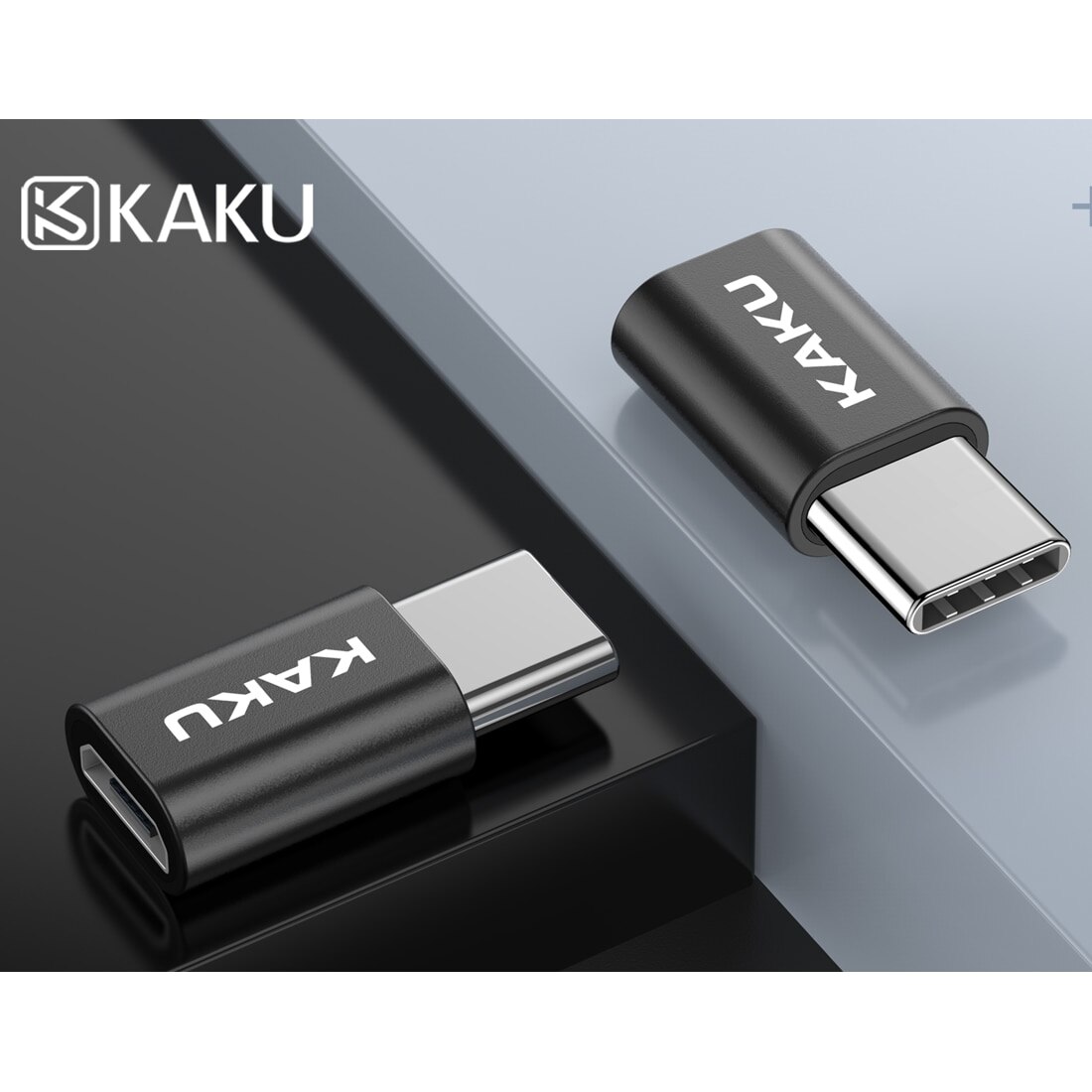 Adaptor USB tip C KakuSiga, Micro USB, Negru - eMAG.ro