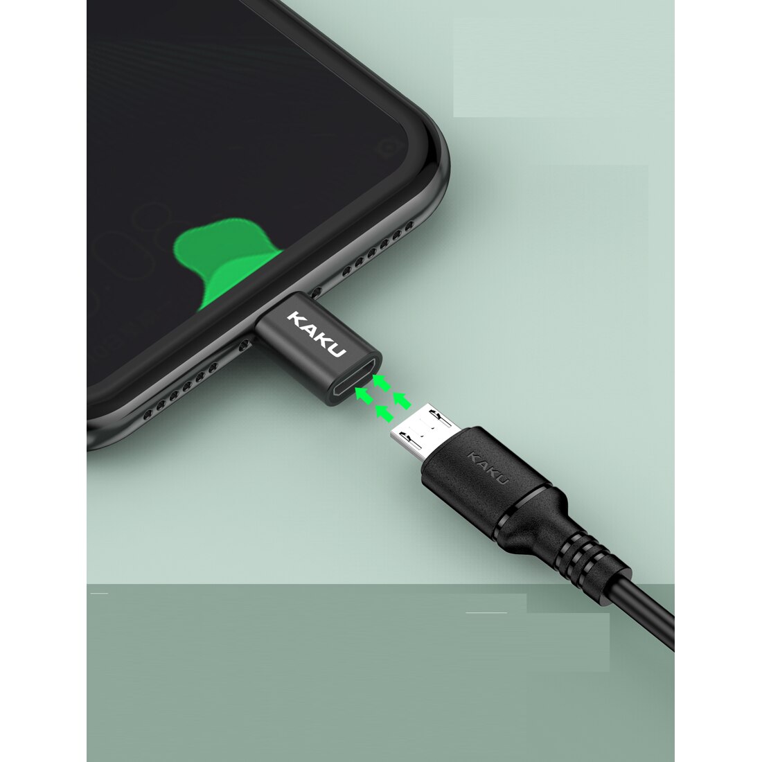 Adaptor USB tip C KakuSiga, Micro USB, Negru - eMAG.ro