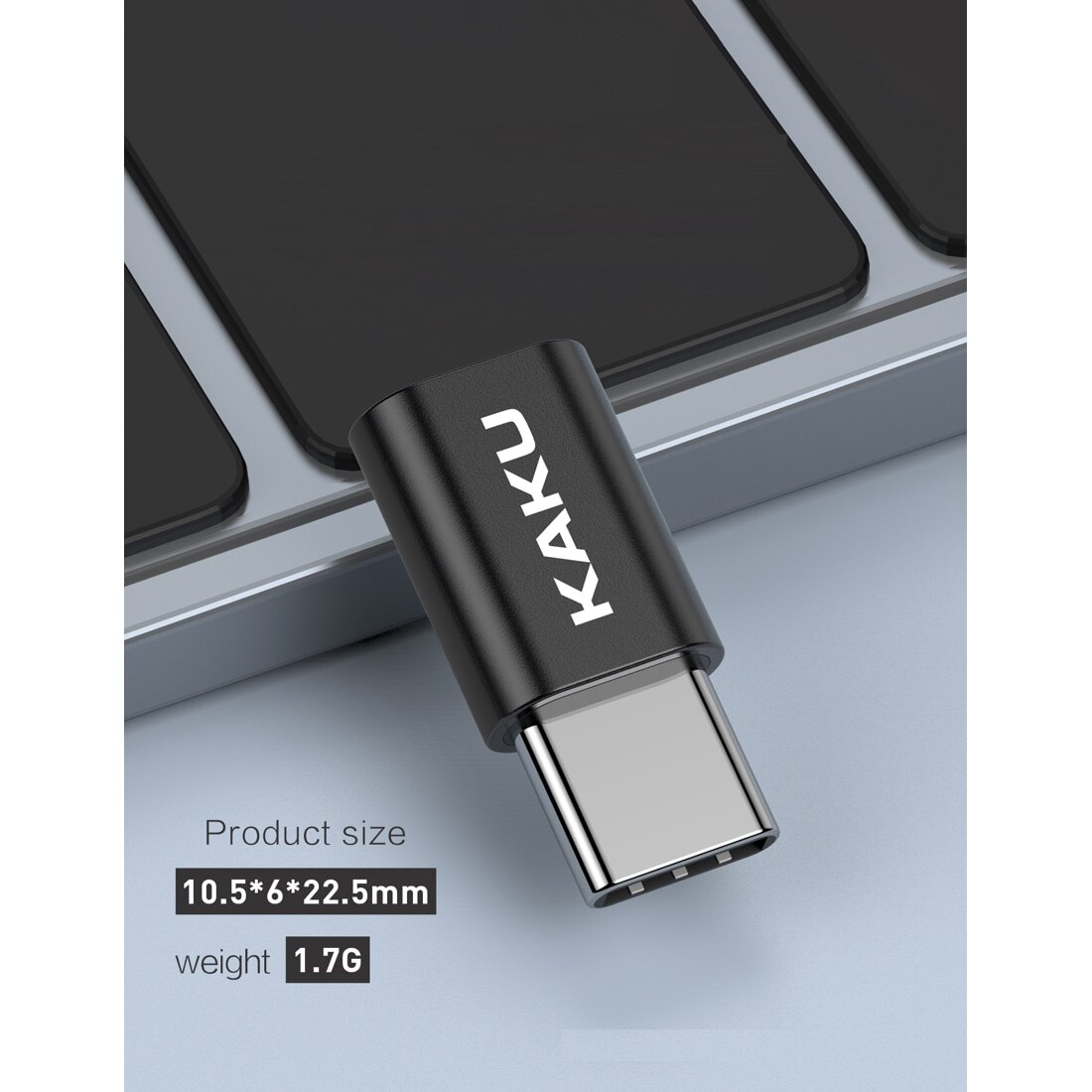 Adaptor USB tip C KakuSiga, Micro USB, Negru - eMAG.ro