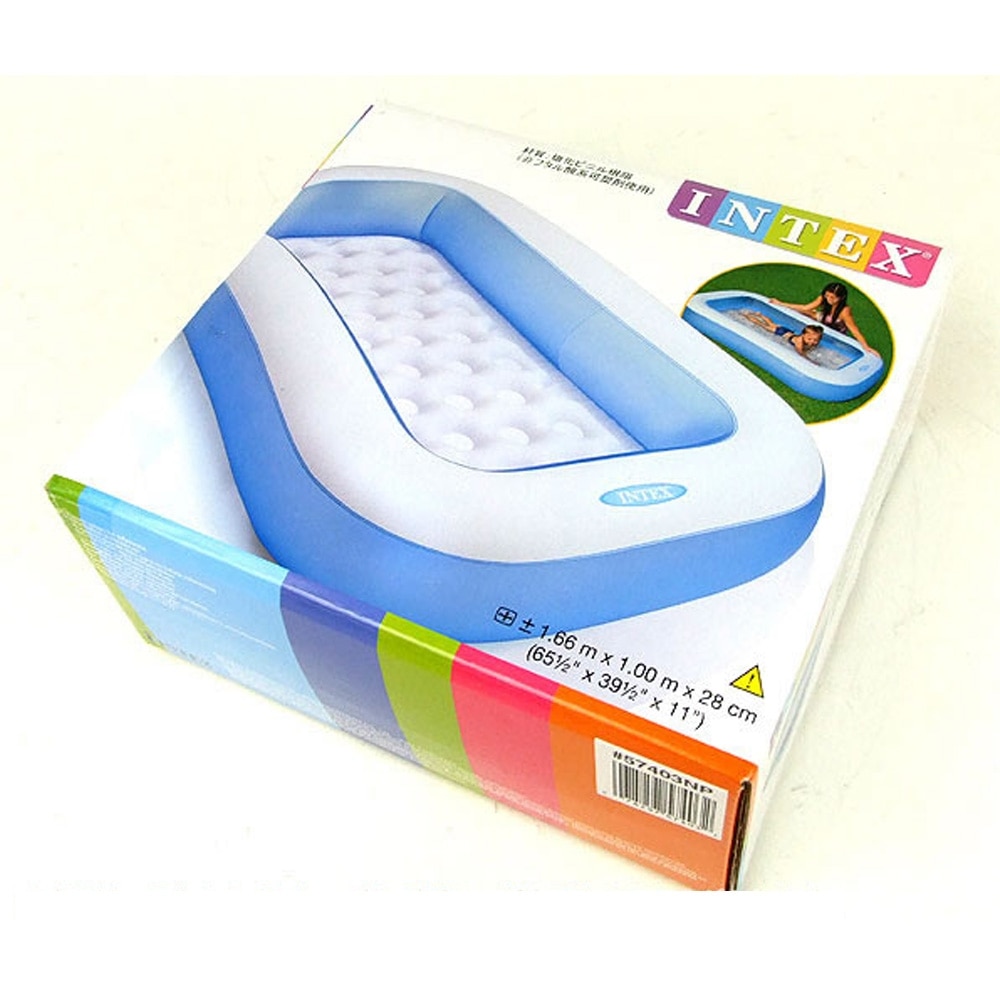 Piscina Gonflabila Rectangulara Intex, 166 x 100 x 28 cm, 57403 - eMAG.ro