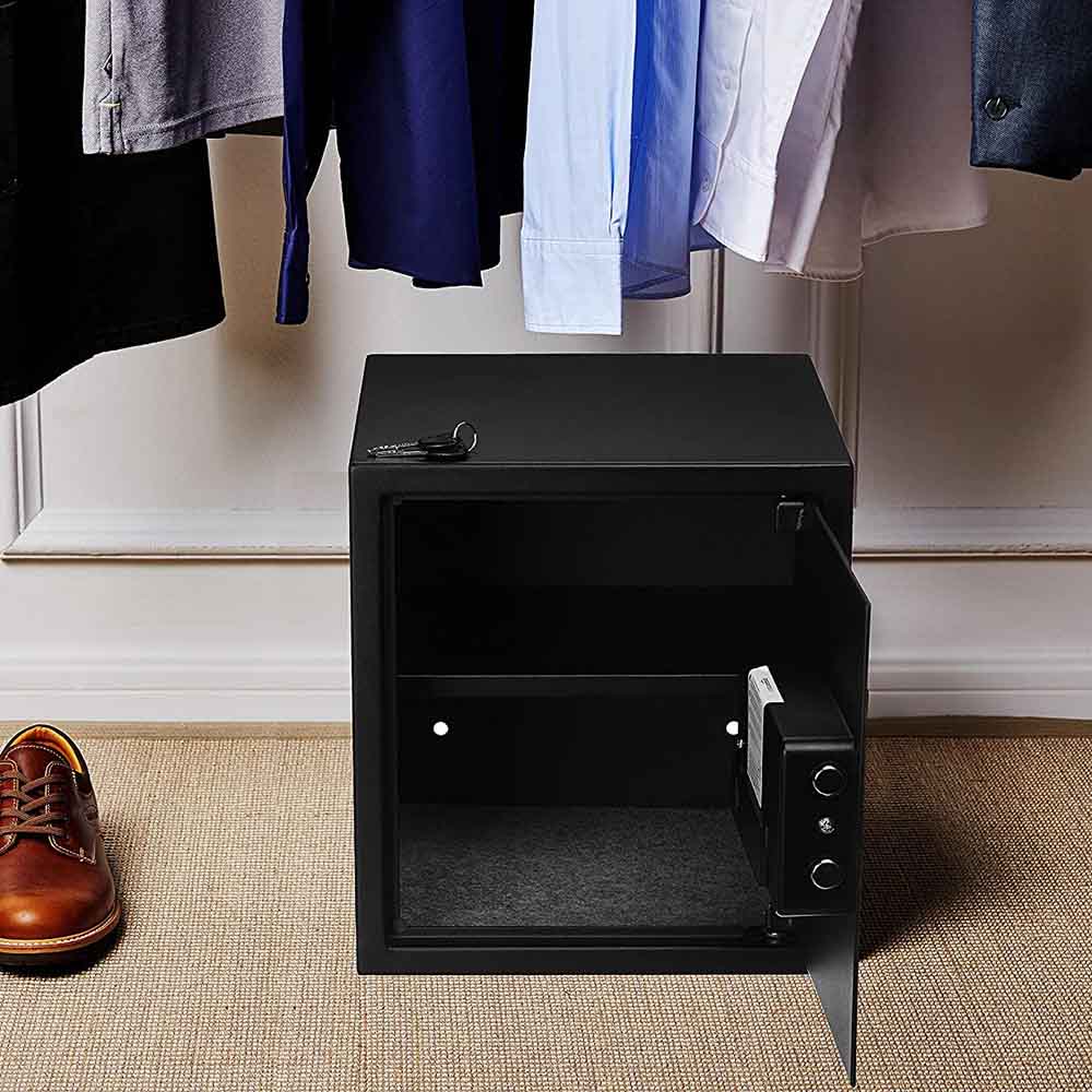 Seif metalic Timeless Tools cu inchidere digitala si 2 chei, Dimensiuni ...