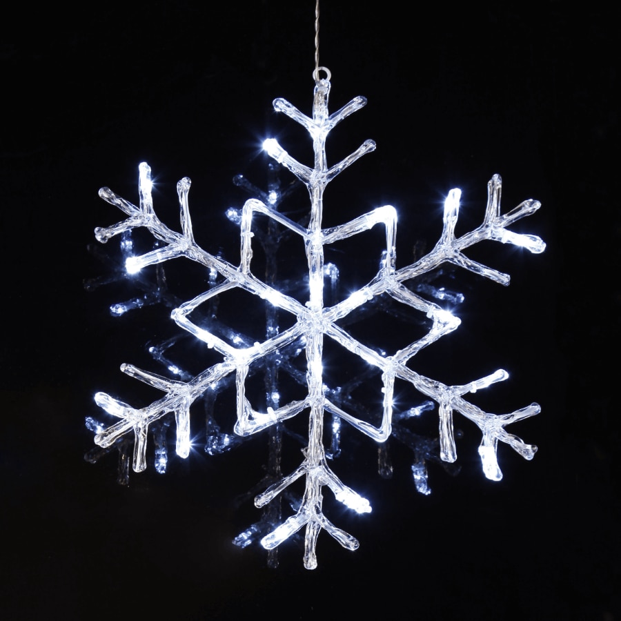 Decoratiune luminoasa fulg de nea suspendat Star Trading, Cu LED, 40 cm ...