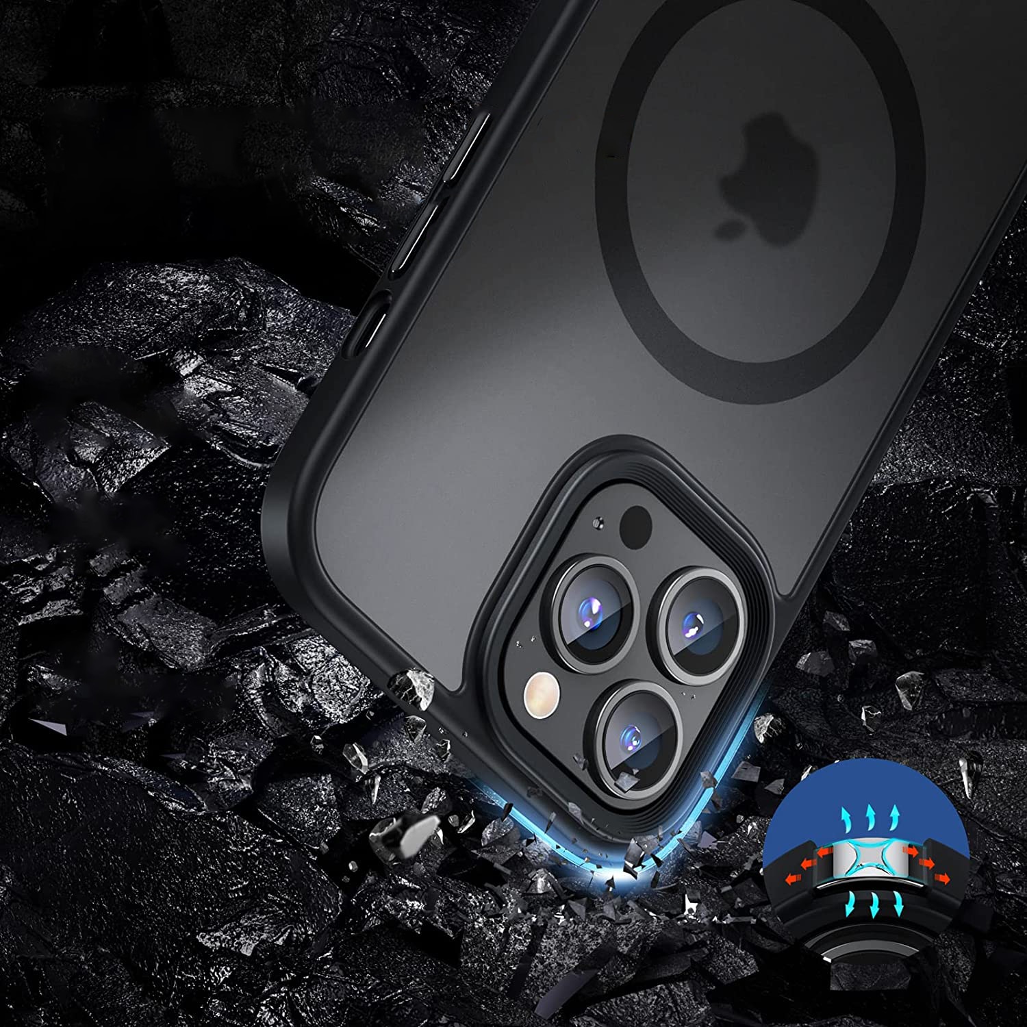 Husa pentru IPhone 12 / 12 PRO, MobileSmart MagSafe, Hybrid ultra slim ...