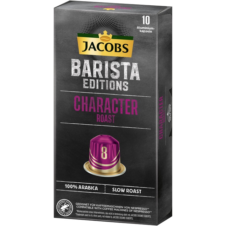 Capsule cafea Jacobs Barista, Character Roast, intensitate 8 ...