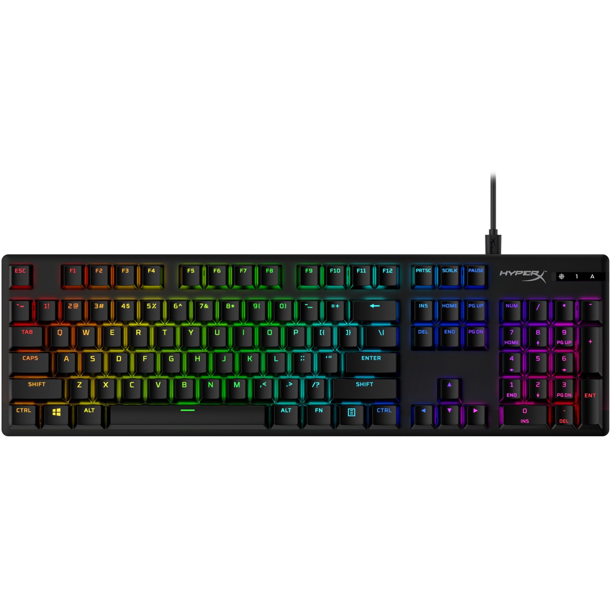 Комплект клавиши за клавиатура Gaming HyperX PBT Keycaps, пълен ...