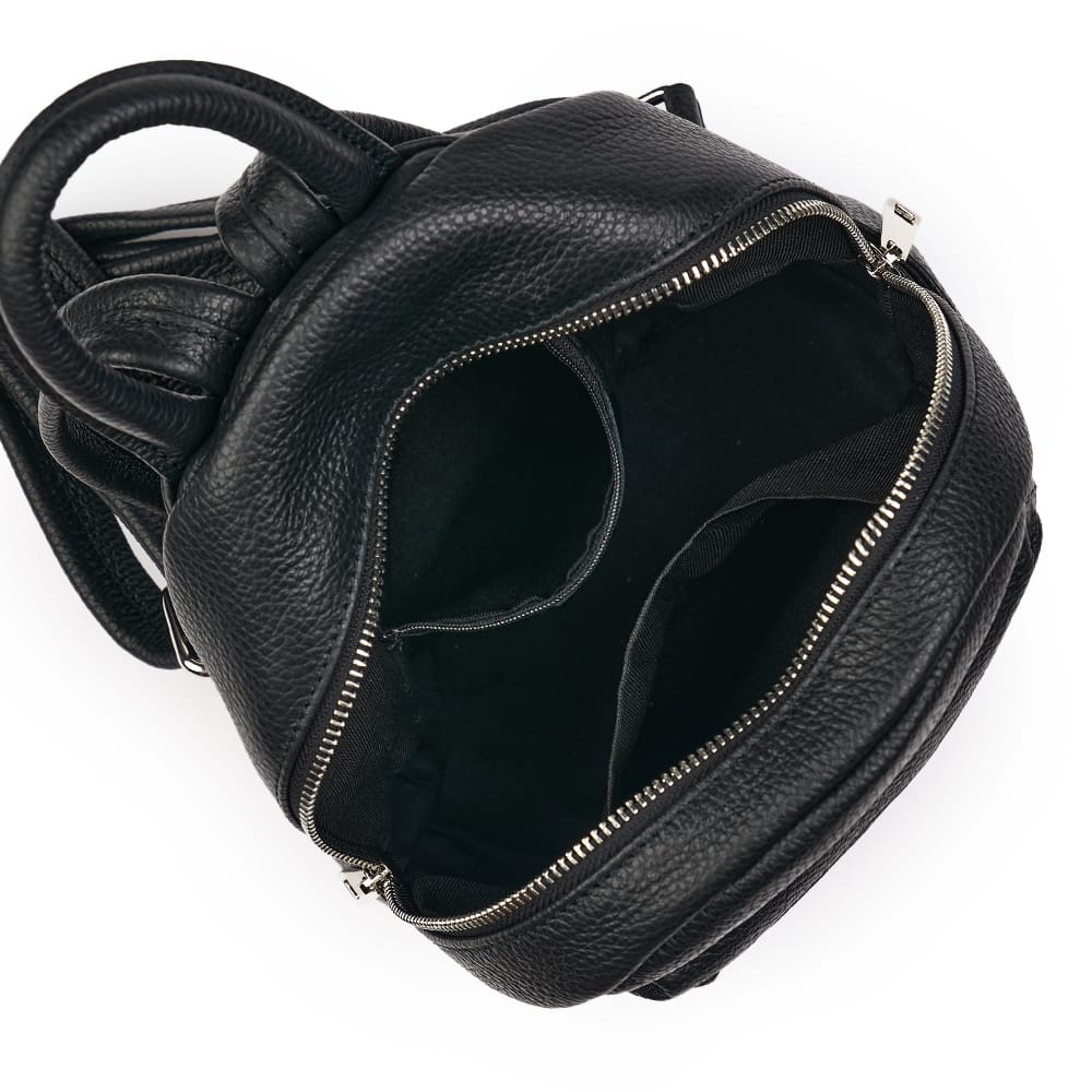 Mini rucsac din piele Rafael negru - eMAG.ro