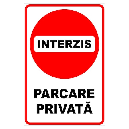 Placuta indicatoare parcare, parcare privata, Onsec, 200x300 mm, PVC, 2 ...