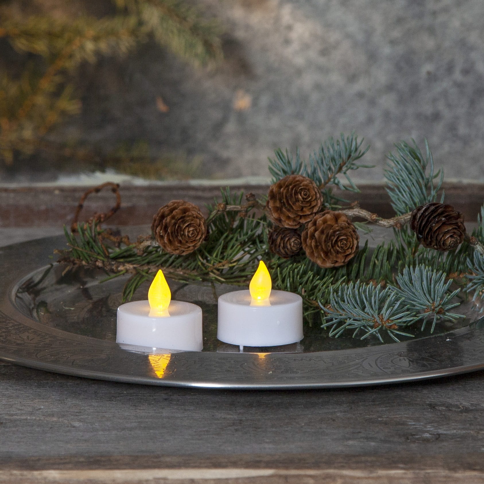 Set 2 lumanari LED, Star Trading, Paulo, Plastic, Lumina calda, 4 cm ...