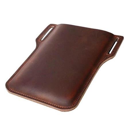 Toc pentru telefon cu prindere la curea, Maro inchis - eMAG.ro