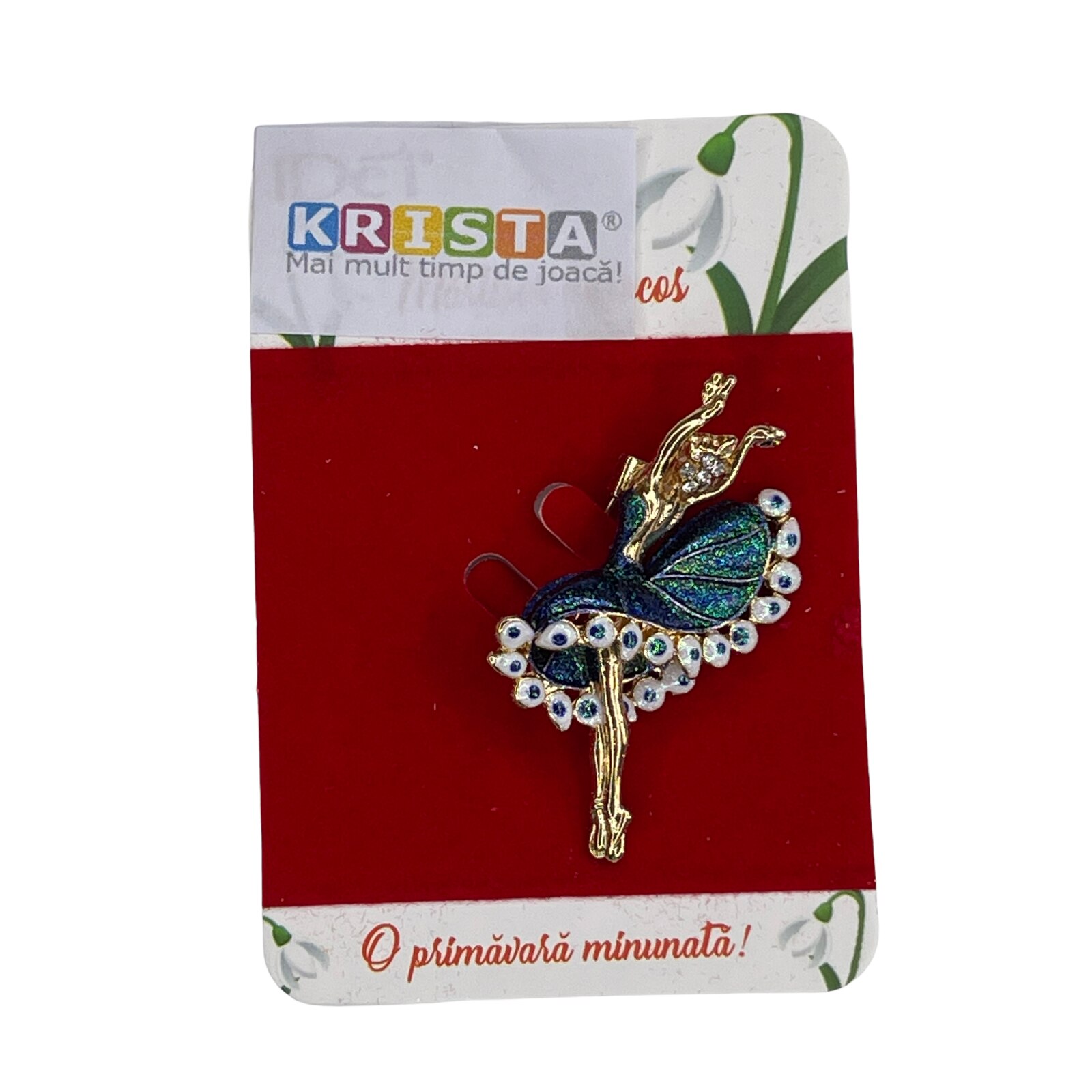 Martisor tip brosa eleganta Balerina stralucitoare - Krista - eMAG.ro