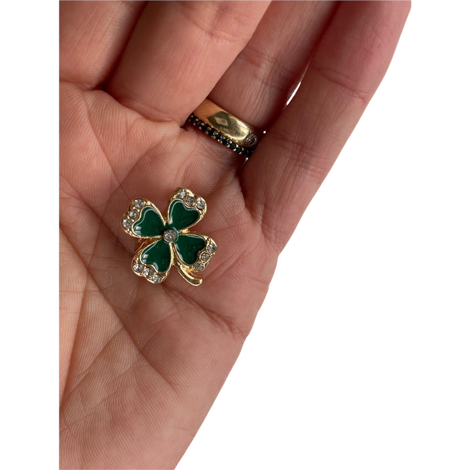 Set 12 Martisor tip insigna, Trifoi cu 4 foi, verde - Krista - eMAG.ro