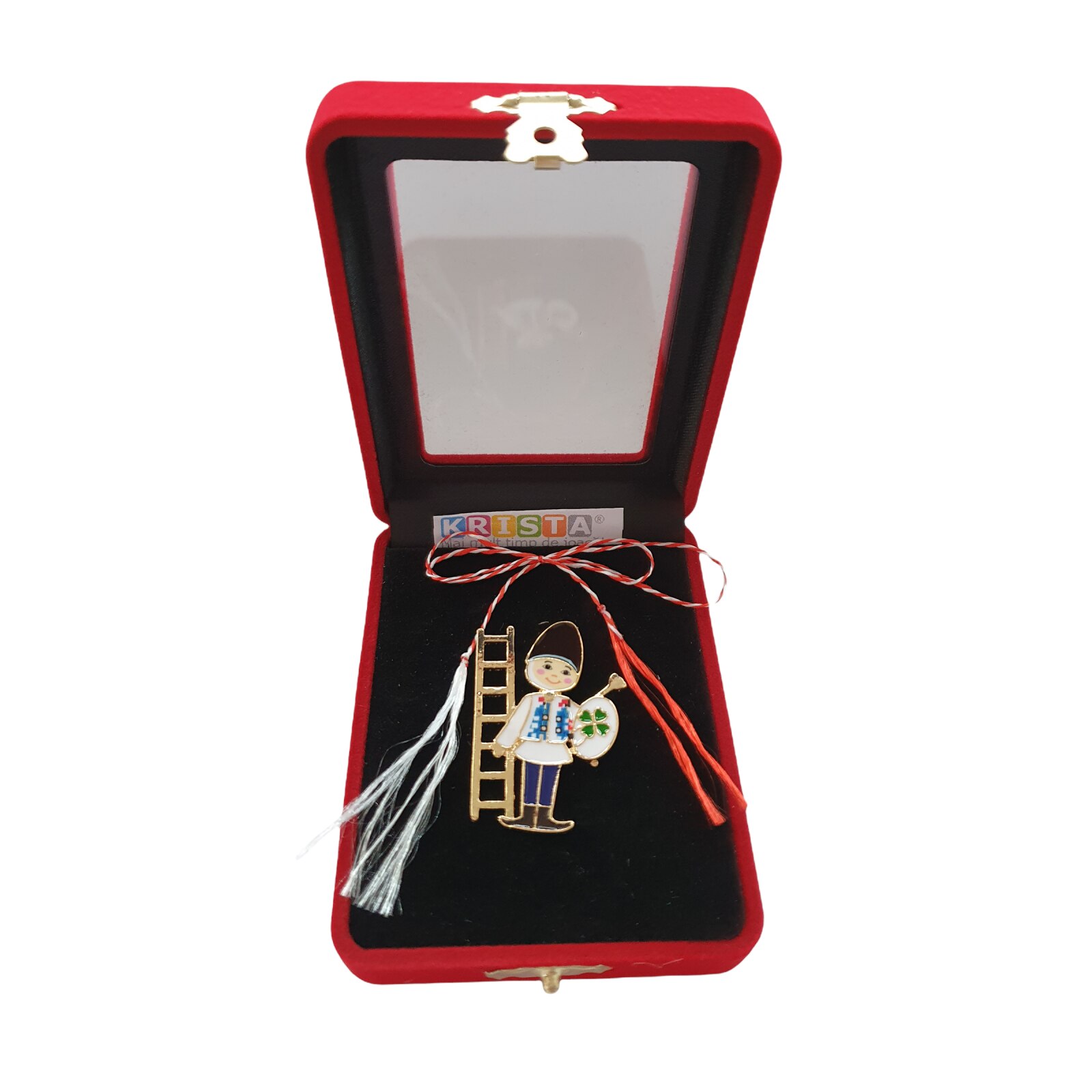 Martisor tip brosa, Cosarul Roman in costum traditional - Krista - eMAG.ro