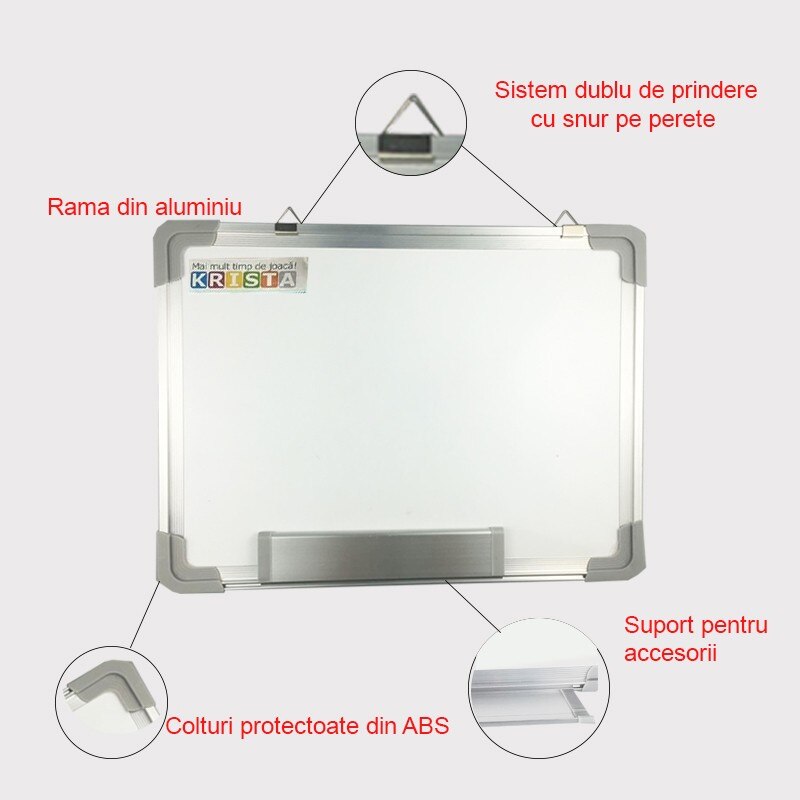 Tabla magnetica de scris, alba, 35 x 50 cm - eMAG.ro