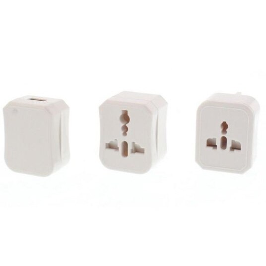 Adaptor universal pentru priza Well, cu USB 5V, EU, SUA, AUS, UK, 100 ...