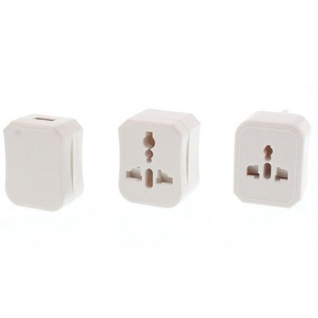 Adaptor universal pentru priza Well, cu USB 5V, EU, SUA, AUS, UK, 100 ...