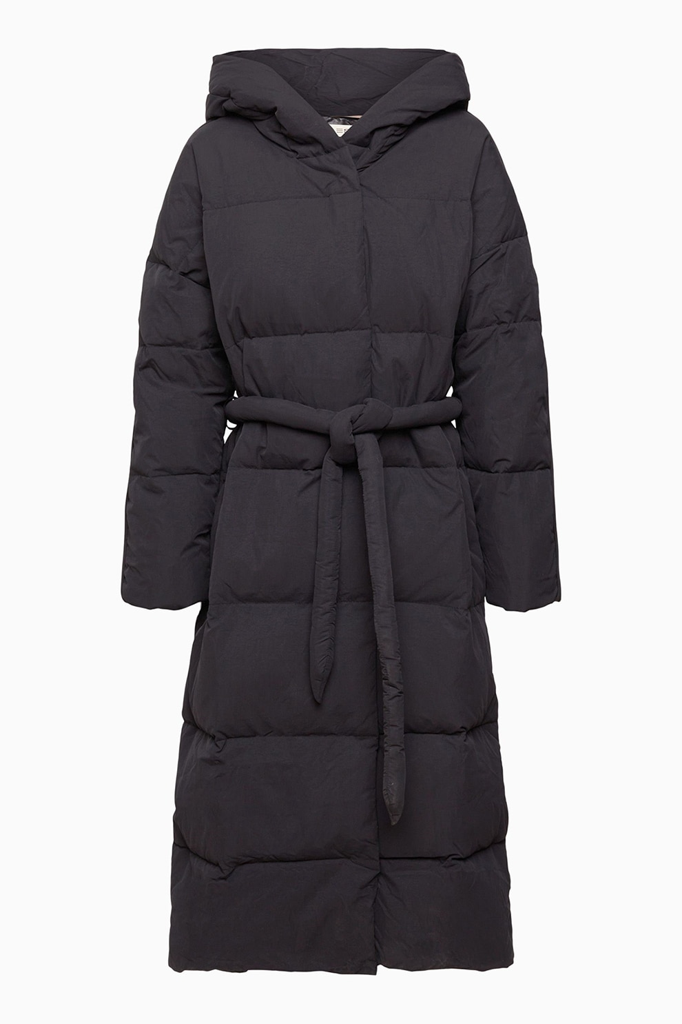 Esprit, Geaca lunga cu umplutura de puf cu gluga si model matlasat ...