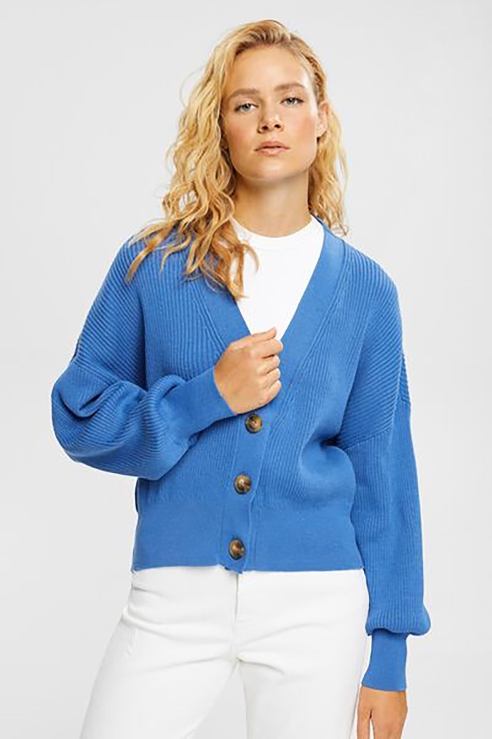 EDC by Esprit, Cardigan supradimensionat din bumbac - eMAG.ro