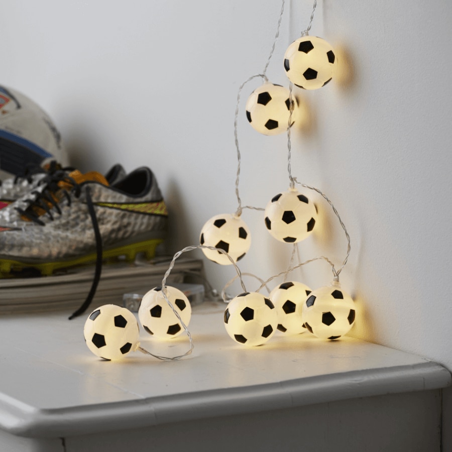 Ghirlanda luminoasa decorativa cu mingi de fotbal Star Trading, 135 cm ...